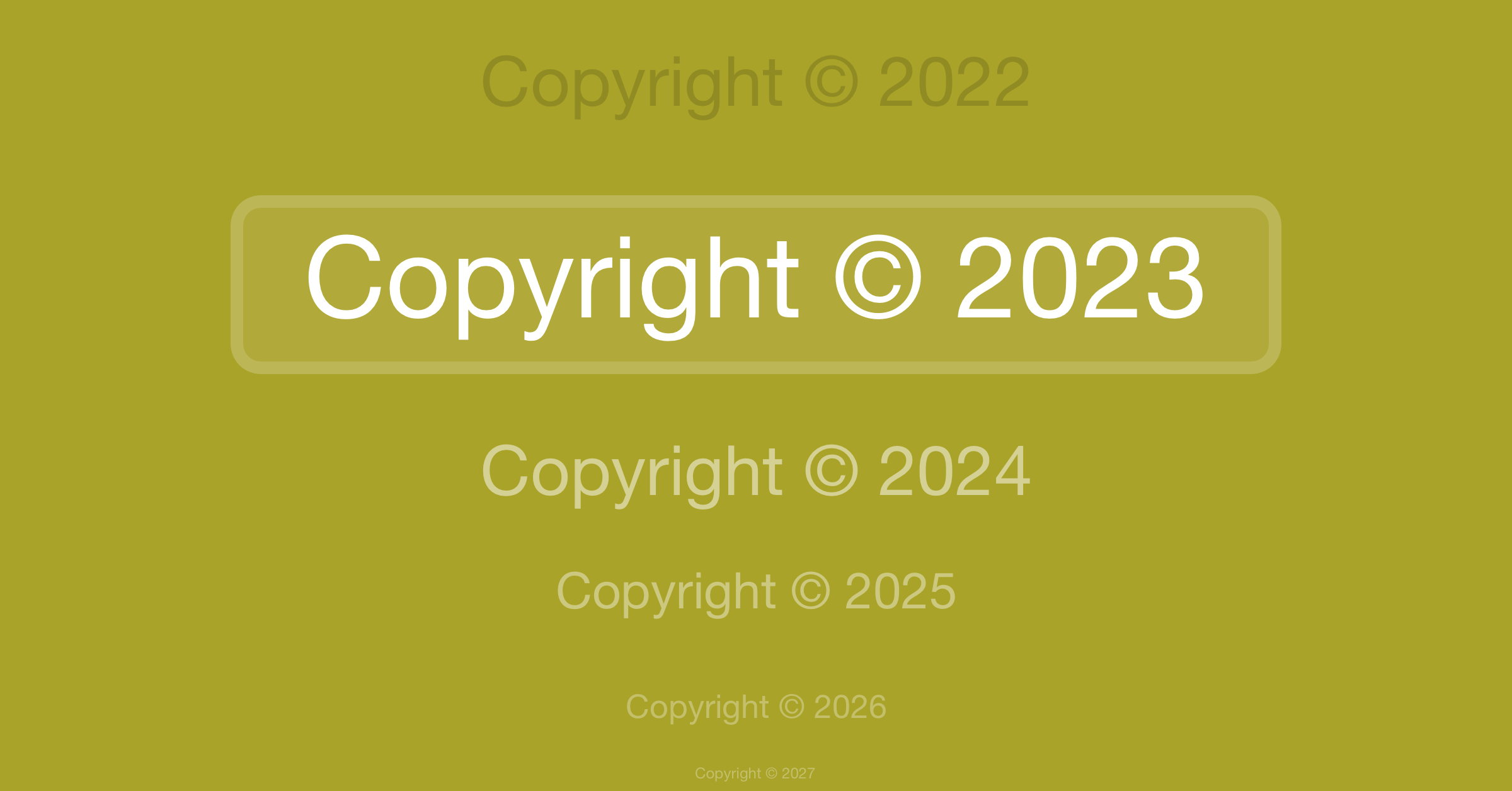 Let your footer update itself!